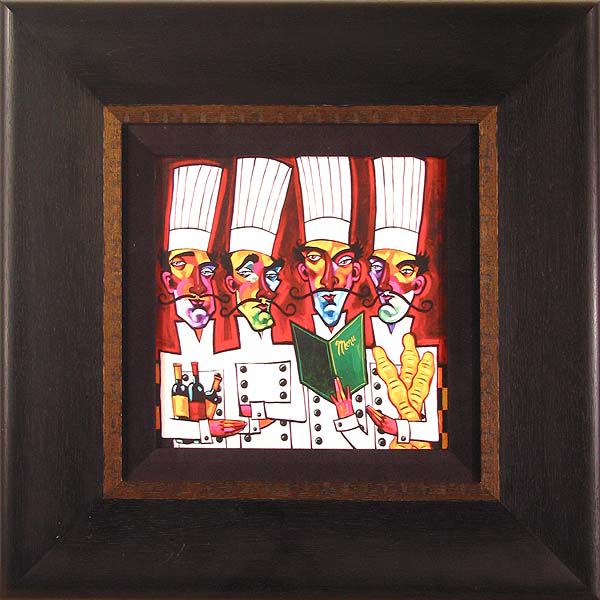 "Four Chefs" Artist Tim Rogerson, Giclee